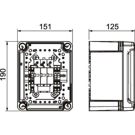 OBO 5088405 | Generatoranschlusskasten 1 PV-String auf 1 WR-MPP 1000V DC | Regro